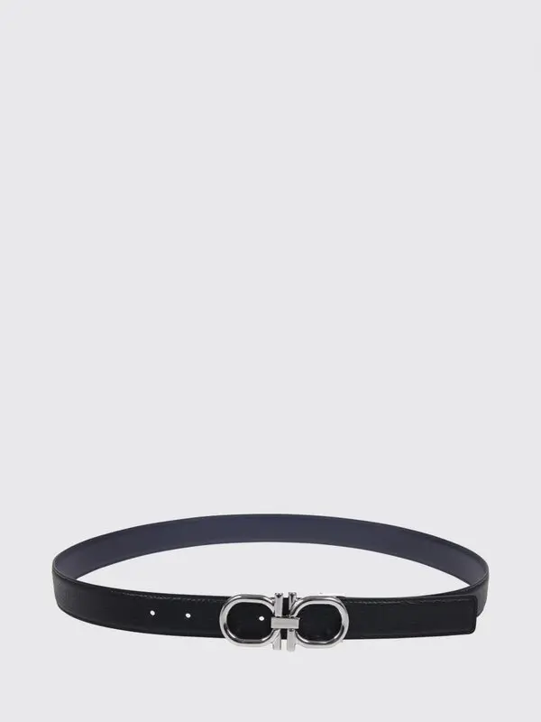 FERRAGAMO Leather Belt - Black