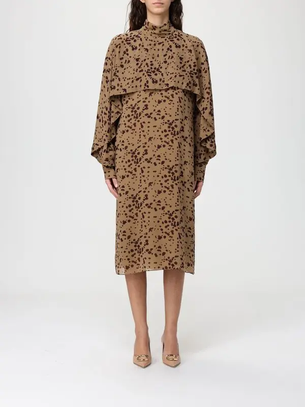 FERRAGAMO Printed Midi Dress