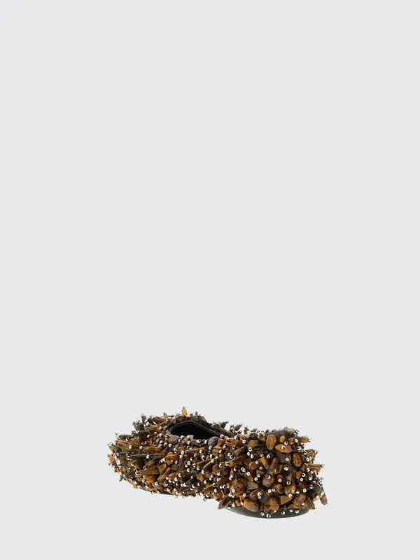 Dries Van Noten Embellished Ballet Flats - Brown