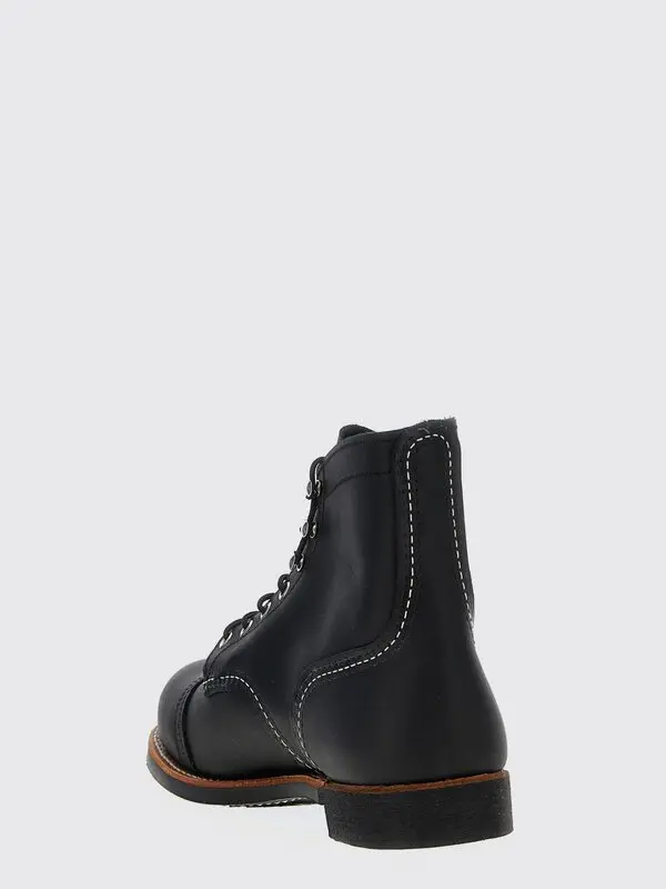 Red Wing Lace-up Leather Boots - Black