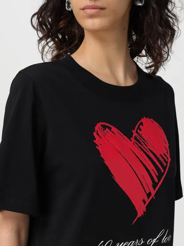 Moschino T-shirt Dress With Heart Graphic