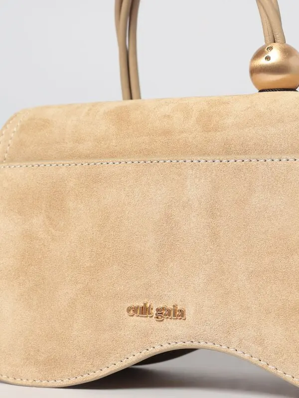 Cult Gaia Mini Bag With Hoop Handle - Beige