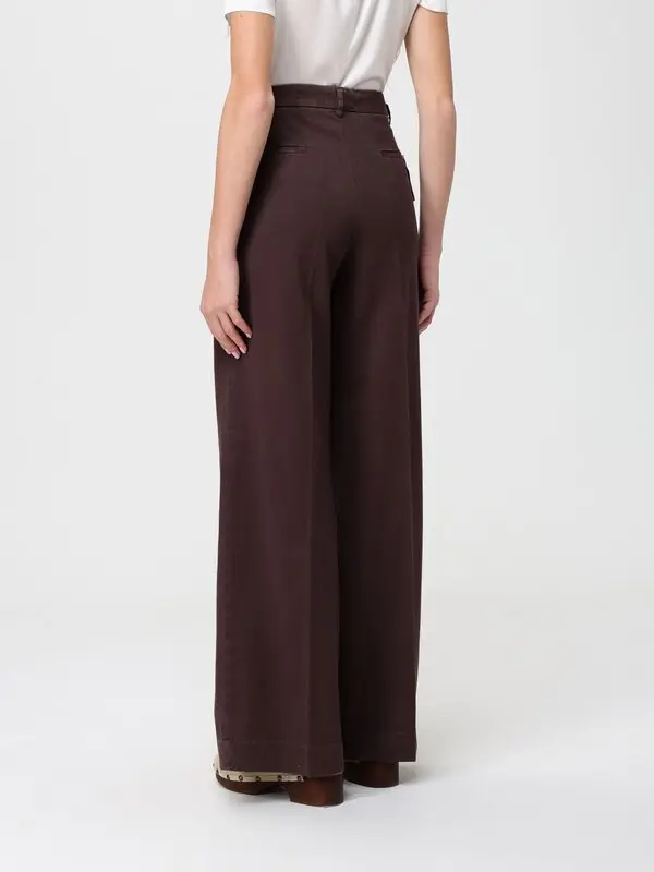 MASON'S Flat Front Wide Leg Trousers