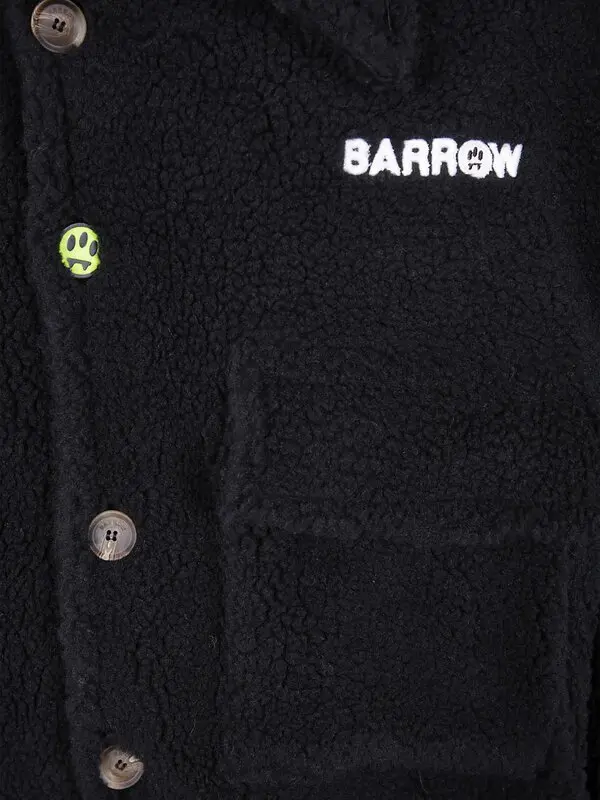 BARROW Teddy Graphic Fleece Jacket - Black