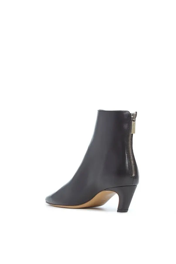 Gabriela Hearst Clayton Leather Ankle Boots - Black