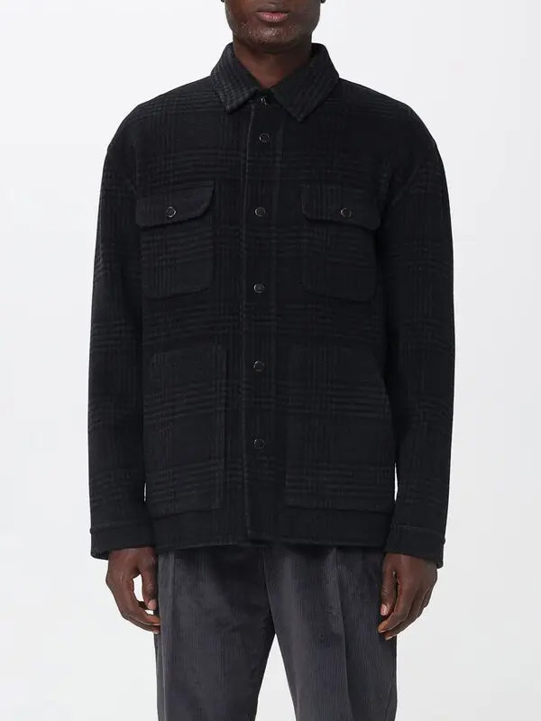 PAOLO PECORA Plaid Collared Jacket