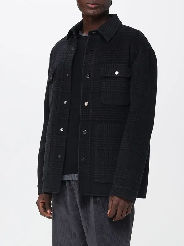PAOLO PECORA Plaid Collared Jacket