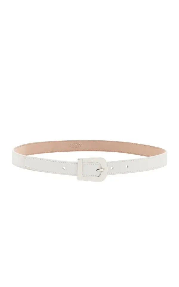 Gabriela Hearst Marija Leather Belt - Ivory