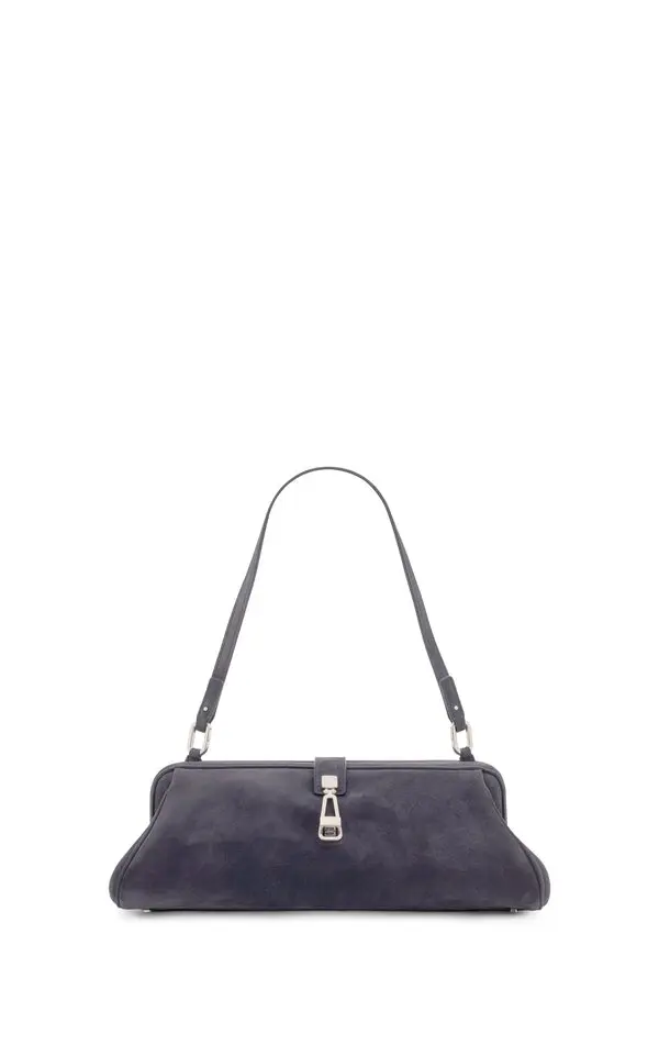 Gabriela Hearst Paola Suede Baguette Clutch