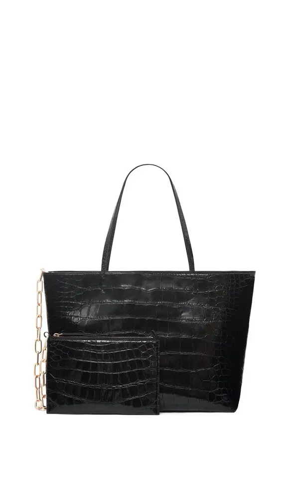 Gabriela Hearst Croco Tote Bag In Crocodile Leather
