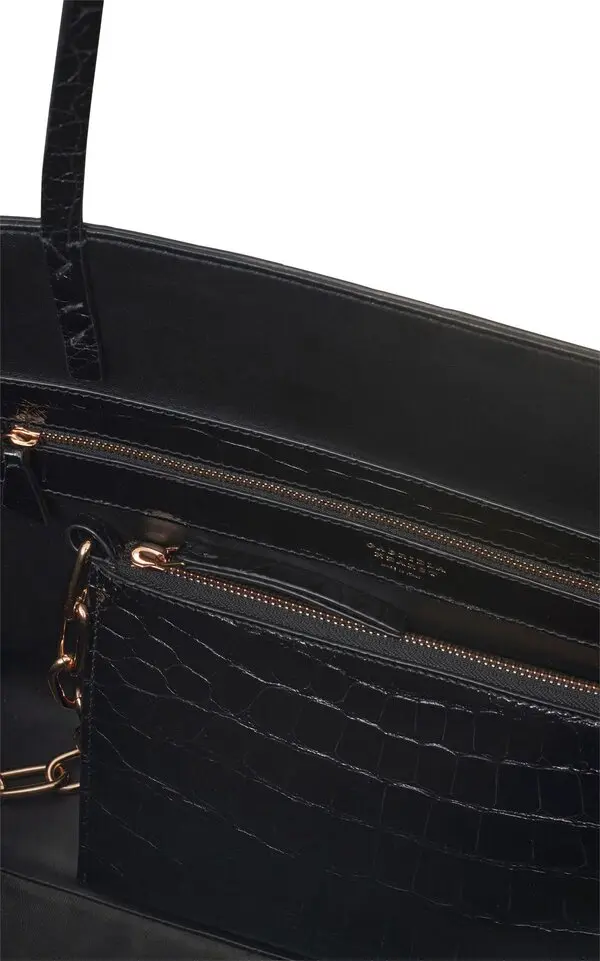 Gabriela Hearst Croco Tote Bag In Crocodile Leather