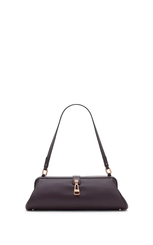 Gabriela Hearst Paola Nappa Leather Clutch - Bordeaux