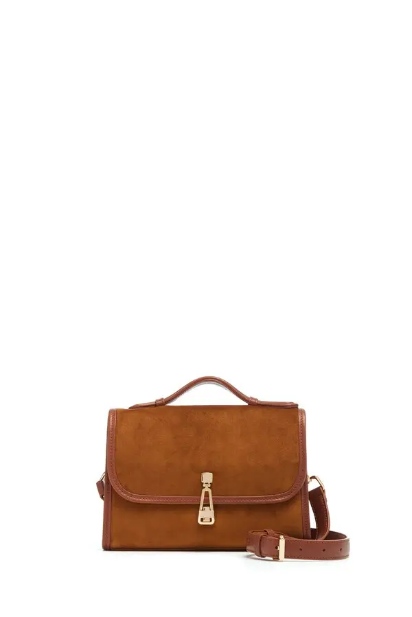Gabriela Hearst Small Leonora Flap Bag - Cognac