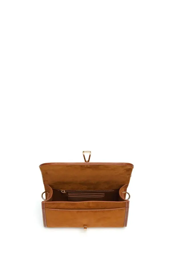Gabriela Hearst Small Leonora Flap Bag - Cognac