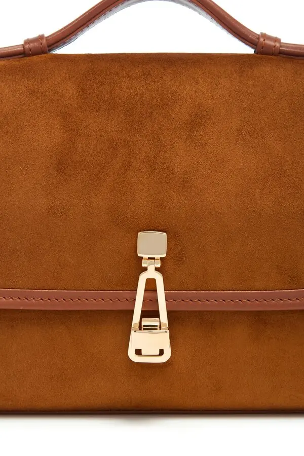 Gabriela Hearst Small Leonora Flap Bag - Cognac
