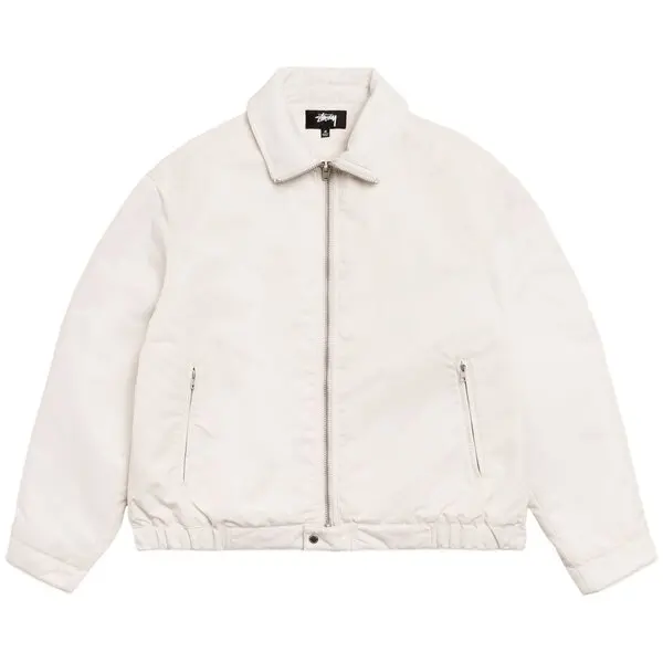 StÜssy Pile Lined Zip Jacket - Cream