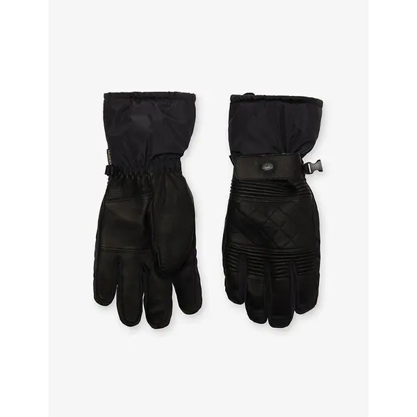 Goldbergh Velocità Padded Leather Gloves - 9000 Black
