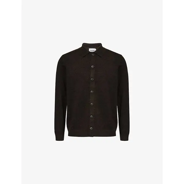 NOBL Ronnie Long-sleeve Knitted Shirt - Brown