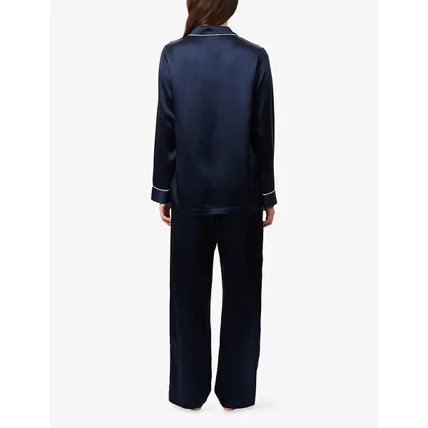 Derek Rose Bailey Relaxed-fit Silk Pyjama Set