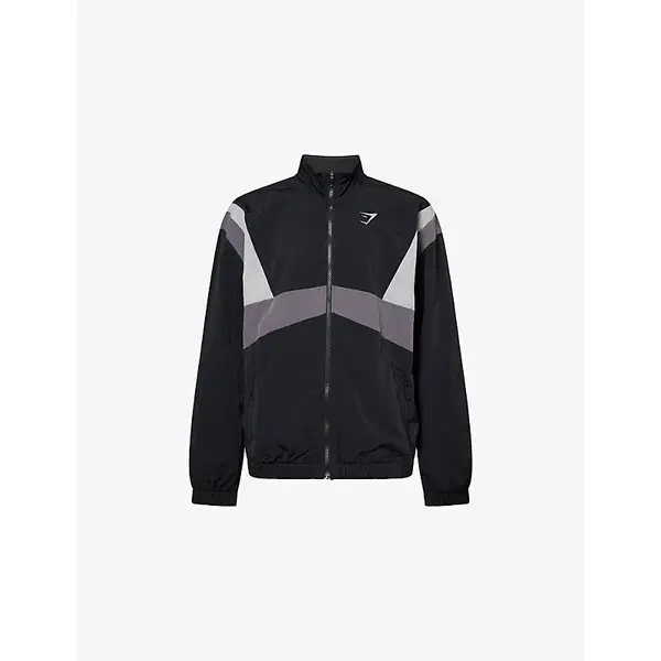 GYMSHARK Retro Logo-print Woven Track Jacket