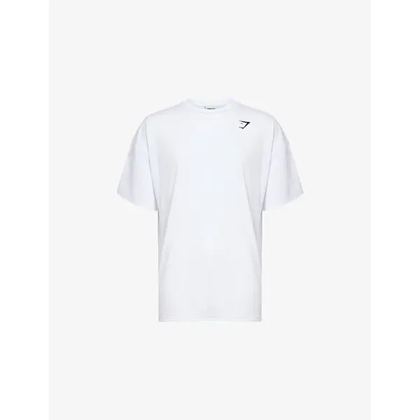 GYMSHARK Arrival Oversized Woven T-shirt - Gs White