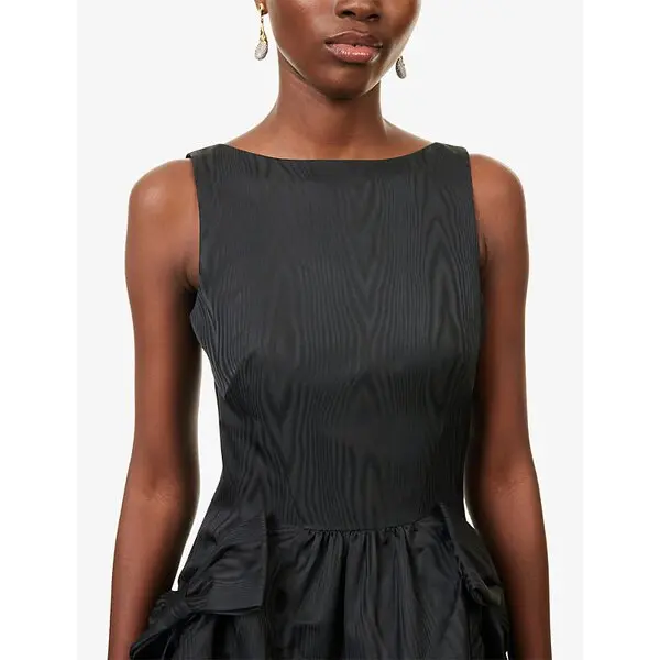 midi black strapless dress REBECCA VALLANCE Cupids Bow Midi Dress main image 1