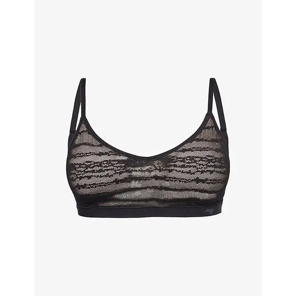 SLOGGI Free Evolve Padded Lace Bra - Black