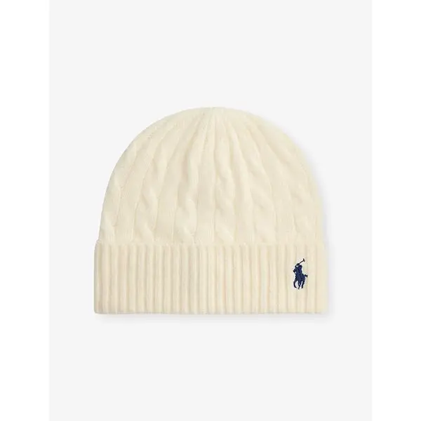 Ralph Lauren Cable-knit Wool And Cashmere Beanie - Cream