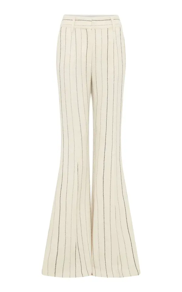 Gabriela Hearst Rhein Pinstripe Flare Pant