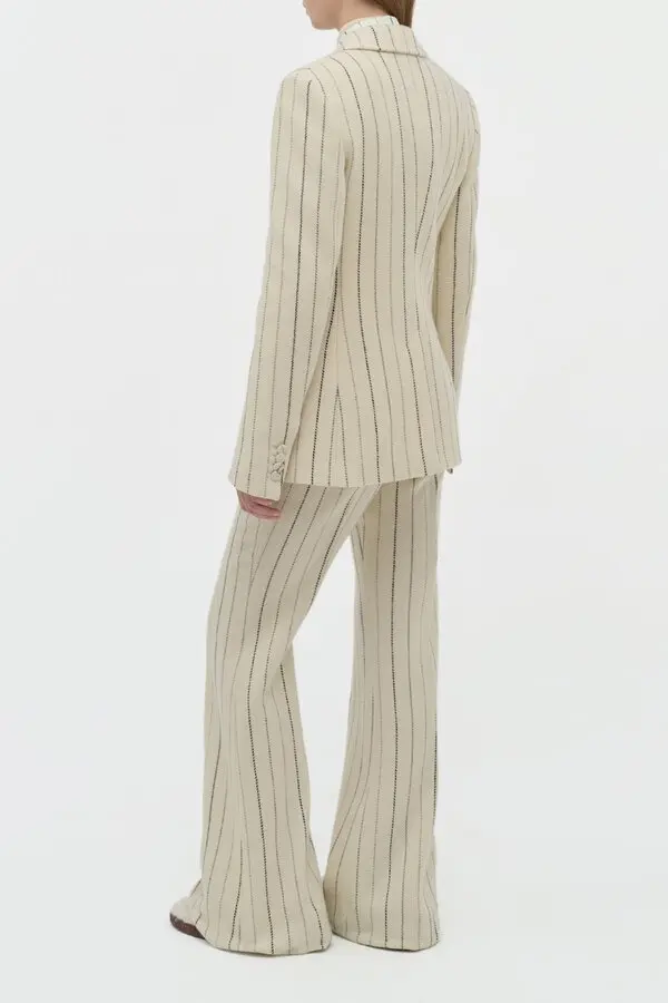 Gabriela Hearst Leiva Pinstripe Wool Cashmere Blazer
