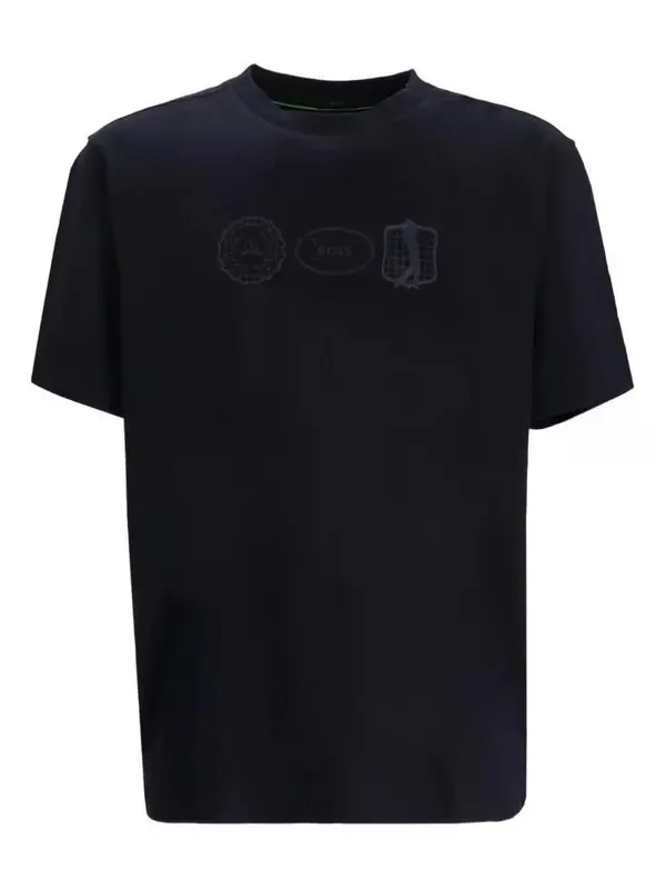 BOSS Logo-emed T-shirt - Black