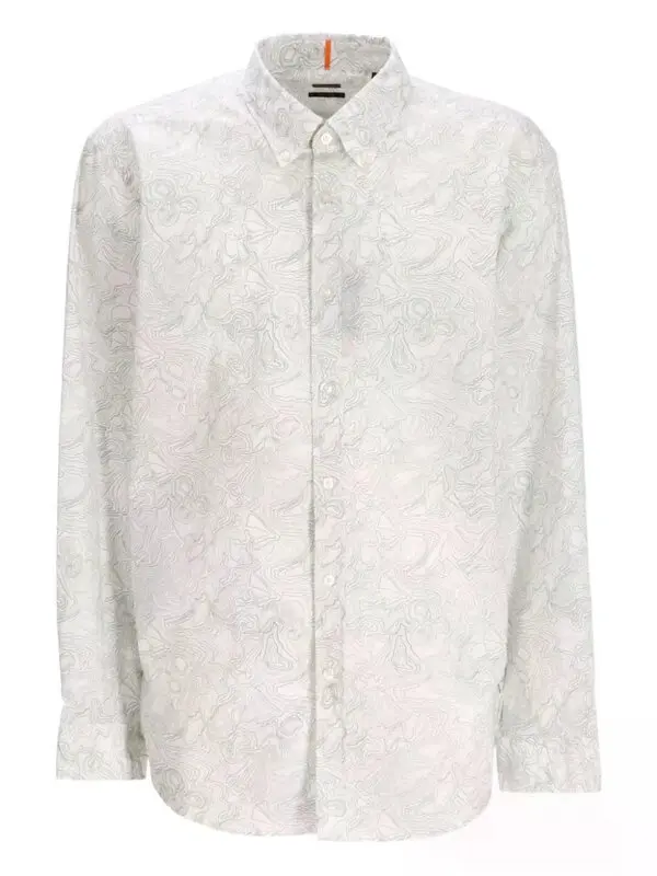 BOSS Patterned Shirt - Neutrals