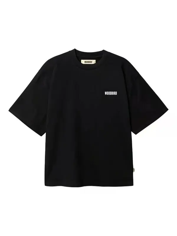 WOODBIRD Wbbeam Ming Tee Graphic Logo T-shirt - Black
