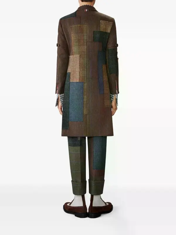 Thom Browne Hunting Tweed Patchwork Coat