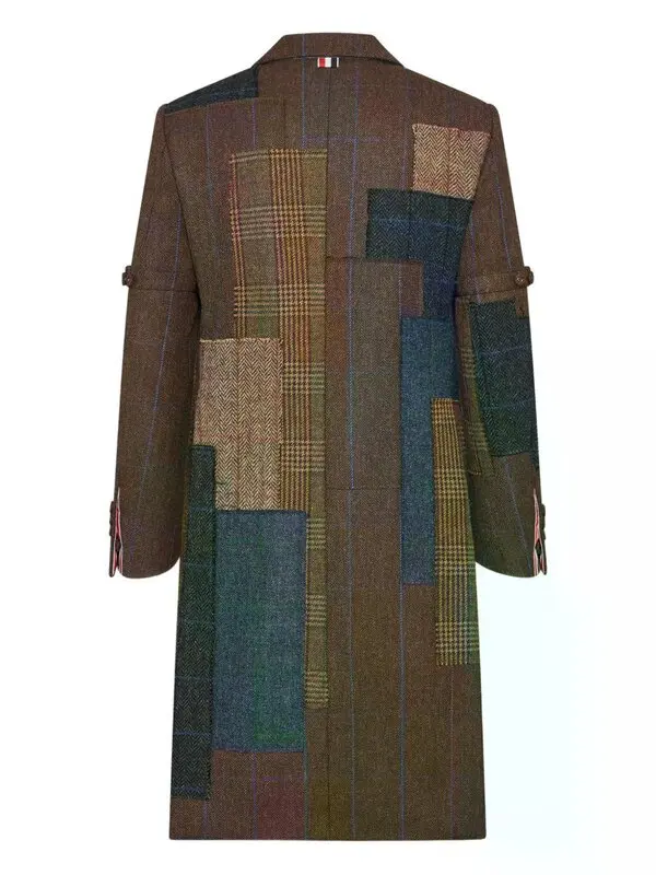 Thom Browne Hunting Tweed Patchwork Coat