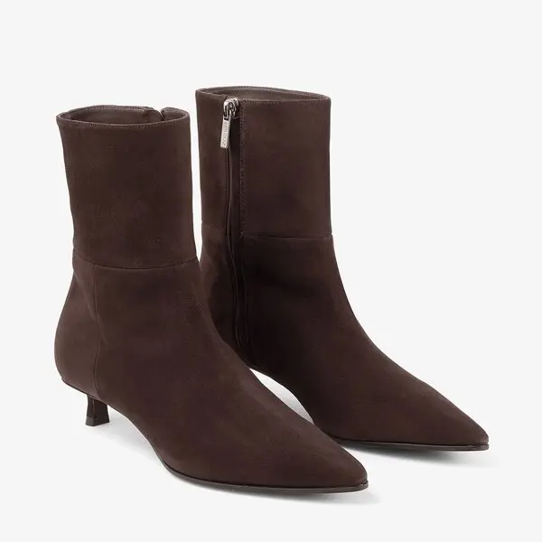 JIMMY CHOO Lory 35 Suede Ankle Boots