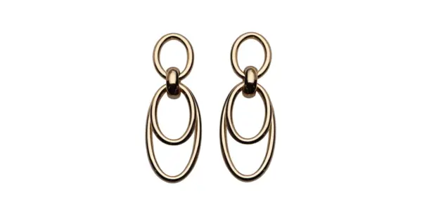 Jennifer Zeuner Jewelry Gloria Oval Drop Earrings - One-color