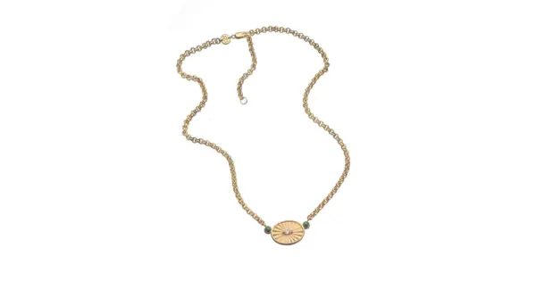 Jennifer Zeuner Jewelry Rosemary Medallion Necklace - One-color