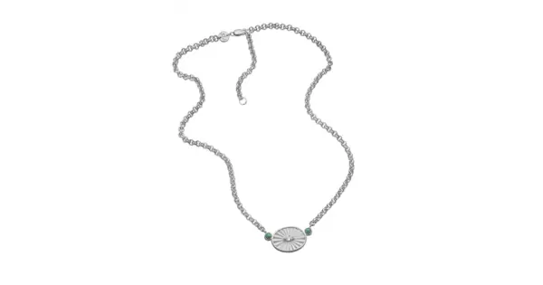 Jennifer Zeuner Jewelry Rosemary Medallion Necklace - One-color