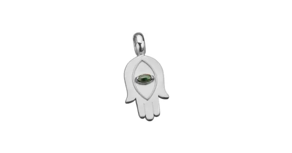 Jennifer Zeuner Jewelry Tali Hamsa Charm Pendant - One-color
