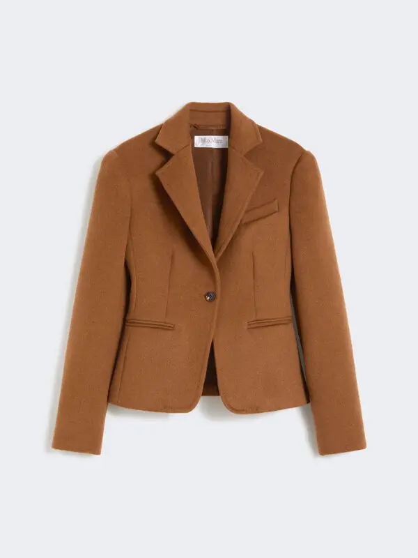 Max Mara Draped Baby Camel Zibeline Jacket