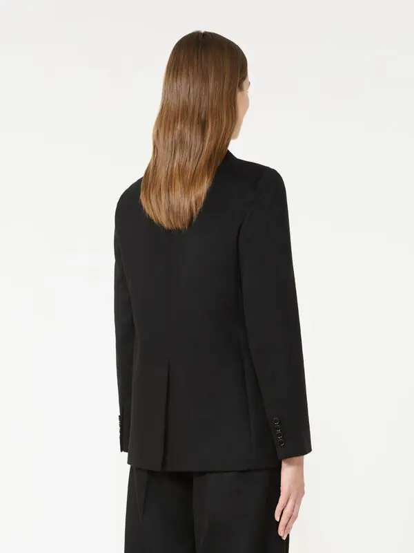 Max Mara Draped Camel Hair Blazer - Black