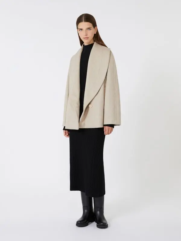 Max Mara Wool And Camel Double Cloth Jacket