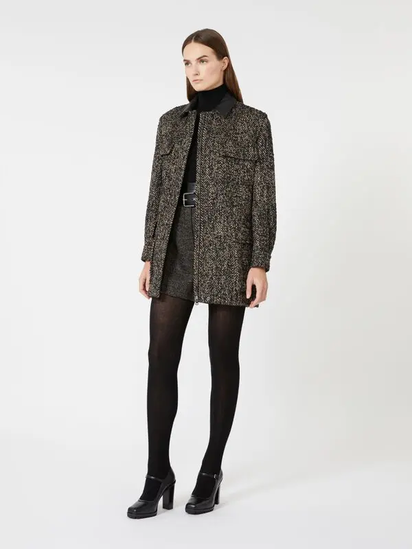 Max Mara Wool Tweed Shirt Jacket