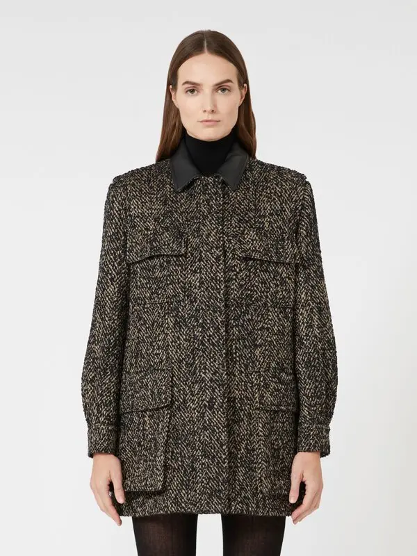 Max Mara Wool Tweed Shirt Jacket
