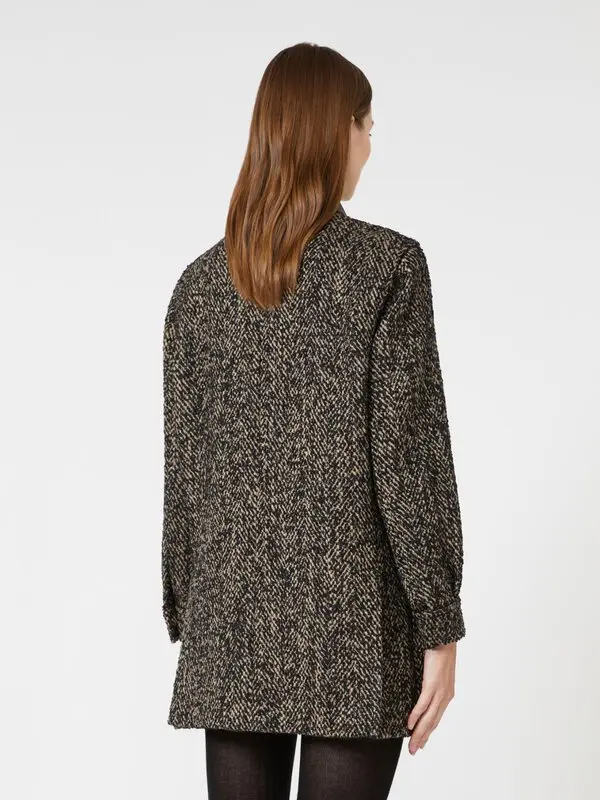 Max Mara Wool Tweed Shirt Jacket