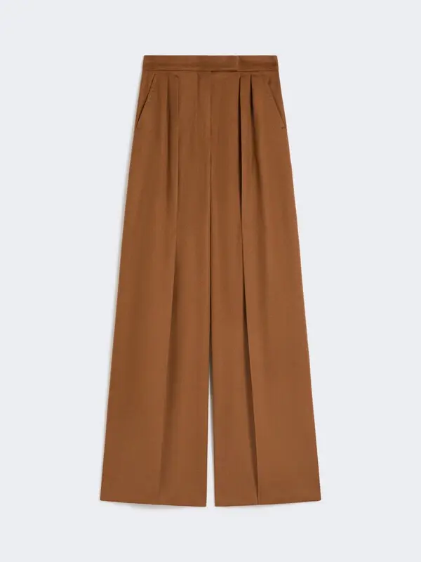 Max Mara Wide Leg Zibeline Trousers