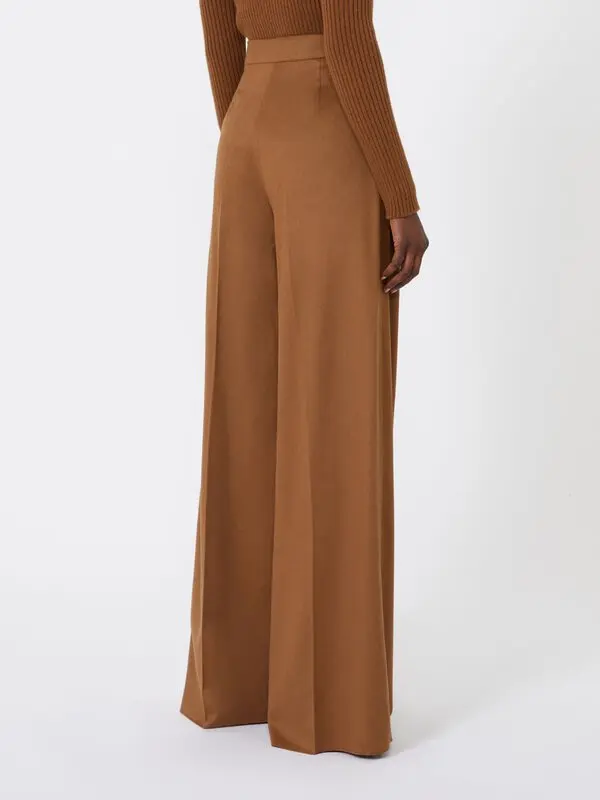 Max Mara Wide Leg Zibeline Trousers