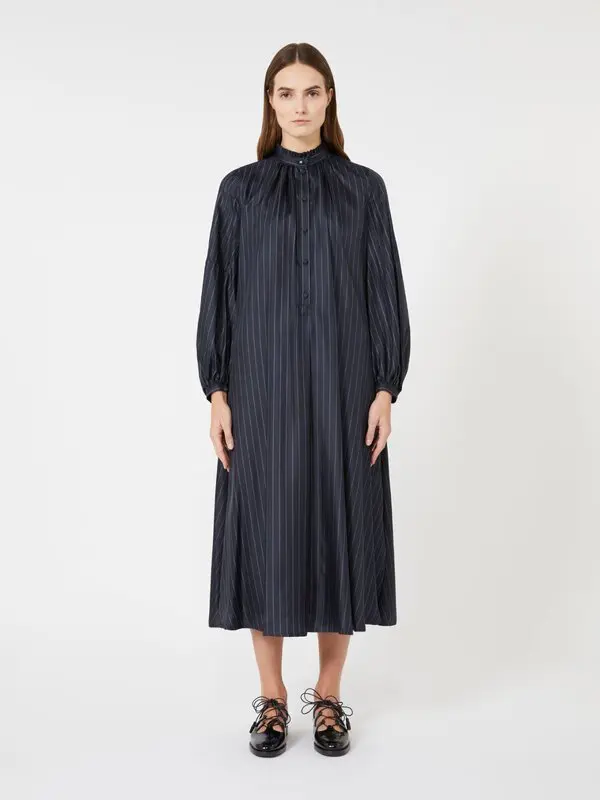 Max Mara Long Silk Shirt Dress