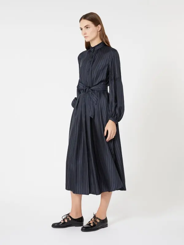Max Mara Long Silk Shirt Dress